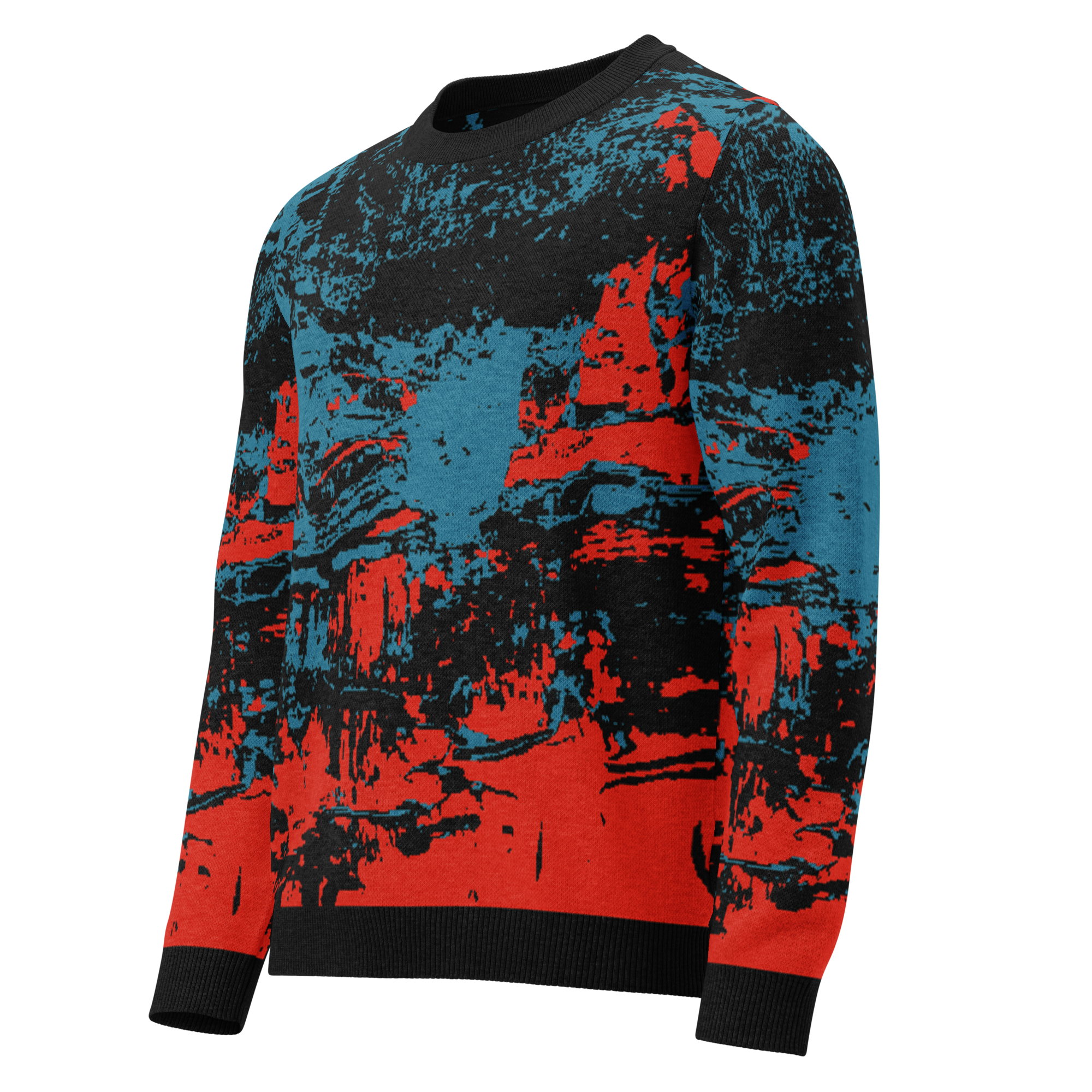 Knitted Crew Neck Sweater – Artwear Edition – LIGHT GREEN